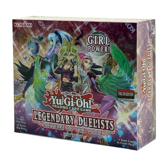 Yu-Gi-Oh Legendary Duelists: Sisters of the Rose 1st Edition Booster Box, 36/Pack